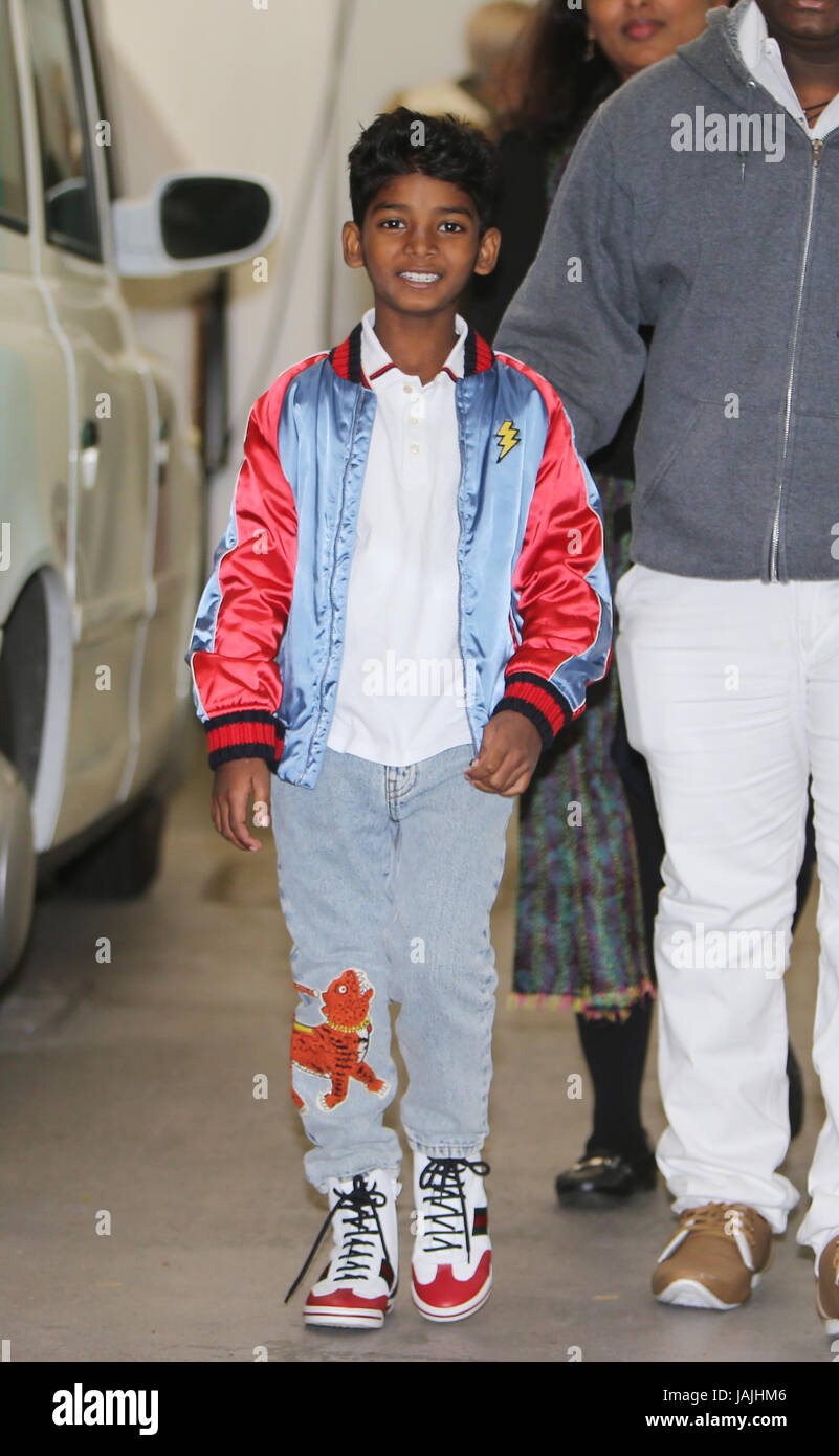 Sunny Pawar outside ITV Studios Featuring: Sunny Pawar Where: London ...