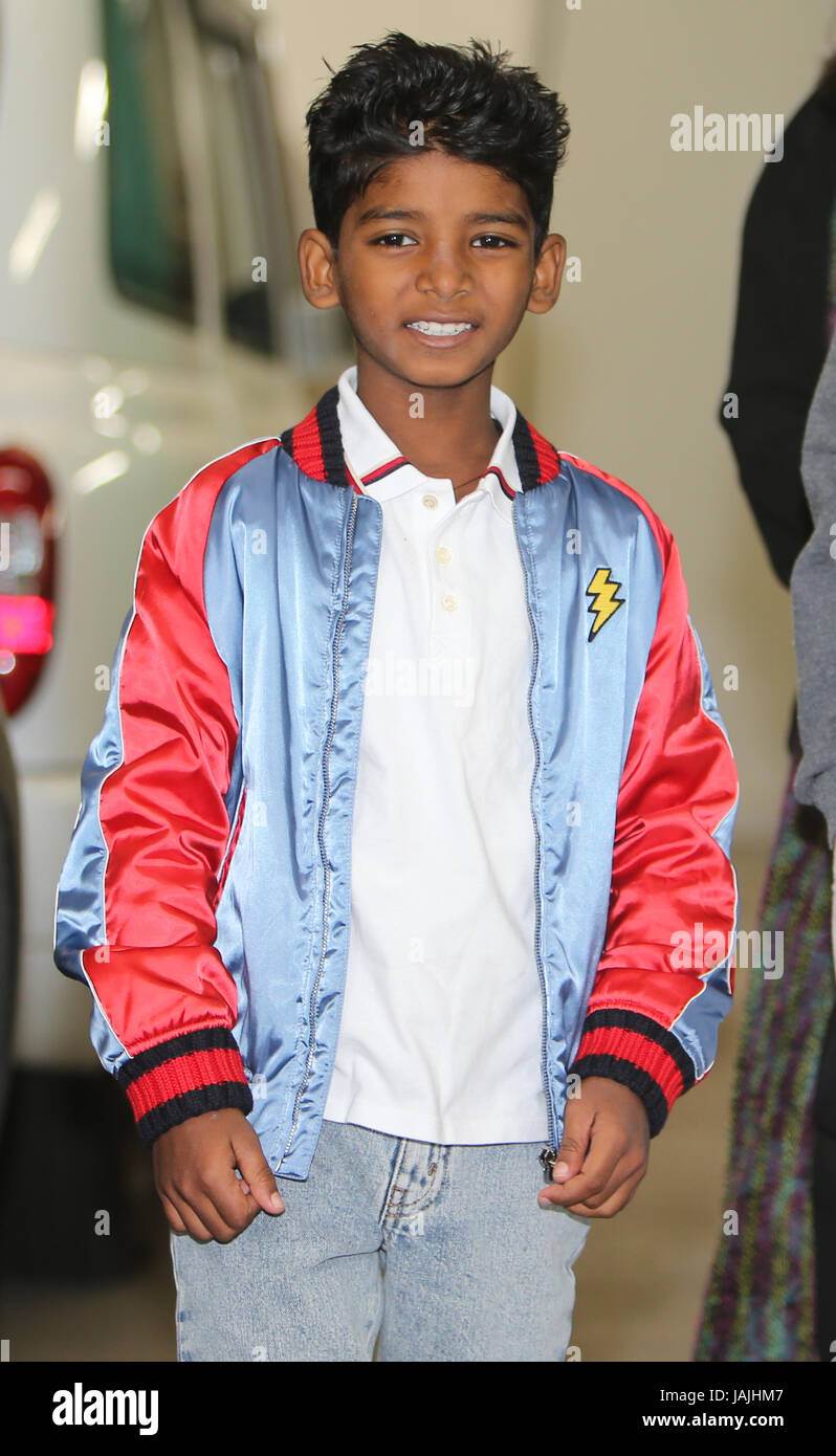 Sunny Pawar outside ITV Studios Featuring: Sunny Pawar Where: London ...