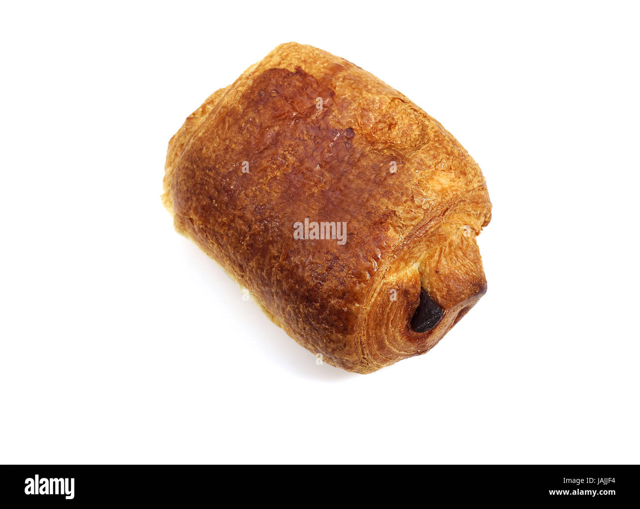 Chocolate croissant,white background Stock Photo - Alamy