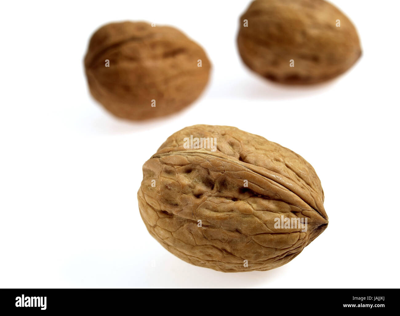 Real walnut,Juglans regia,white background Stock Photo - Alamy