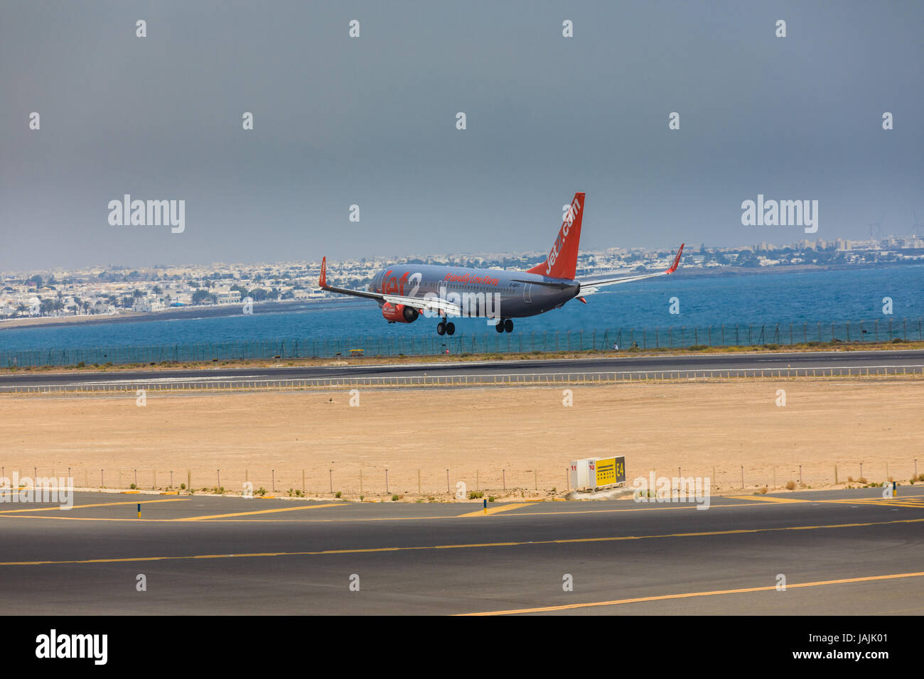 ARECIFE, SPAIN - APRIL, 16 2017: Boeing 737-800 of Jet2 with the ...