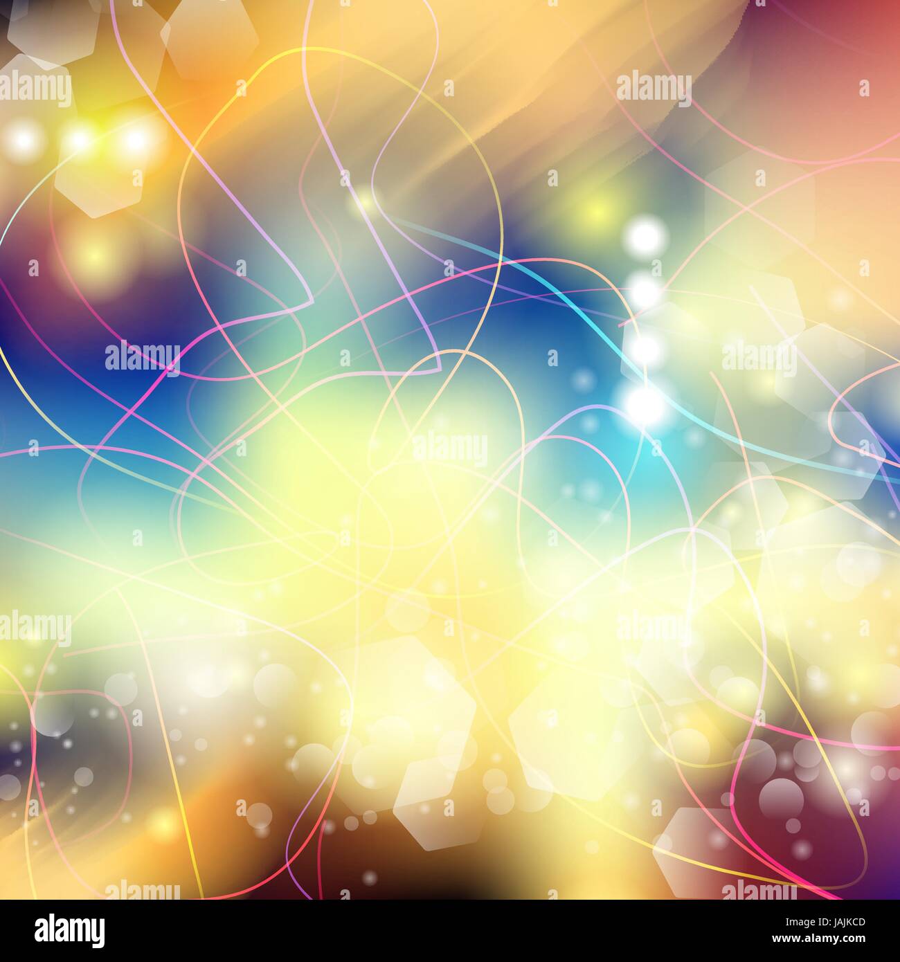 Vector abstract defocused bokeh lights background. Festive blurred ...