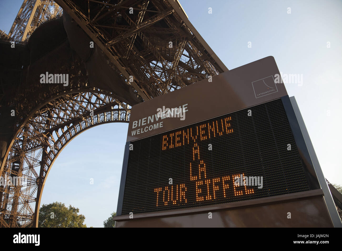 France,Paris,Eiffel Tower,sign,character font,welcome Stock Photo - Alamy
