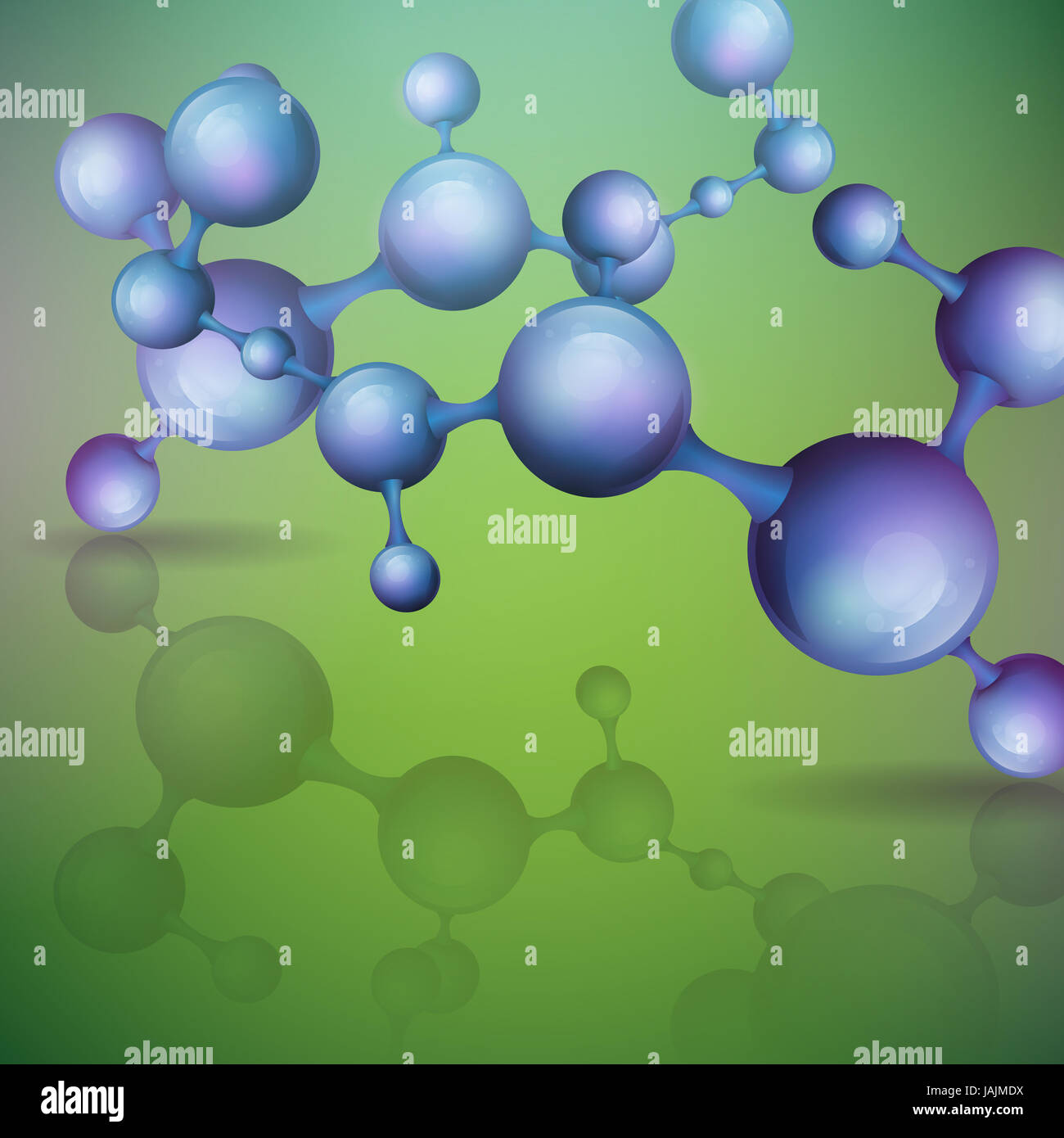 3d Molecule Background. Vector Illustration. Eps 10 Stock Photo - Alamy