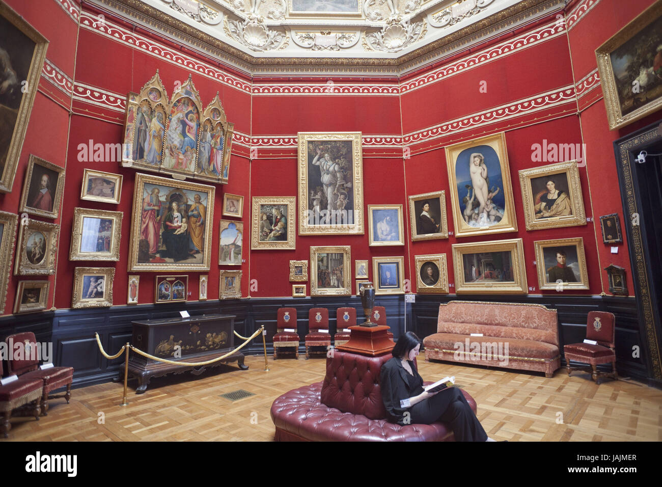 France,Ile-de-France,Chantilly,Musée Condé,castle Chantilly,La tribunes ...