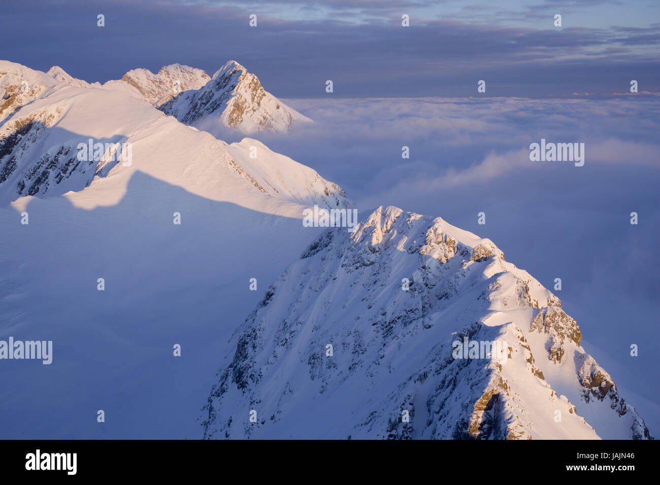 View of the Hafelekarspitze to the east direction Rumerspitze ...