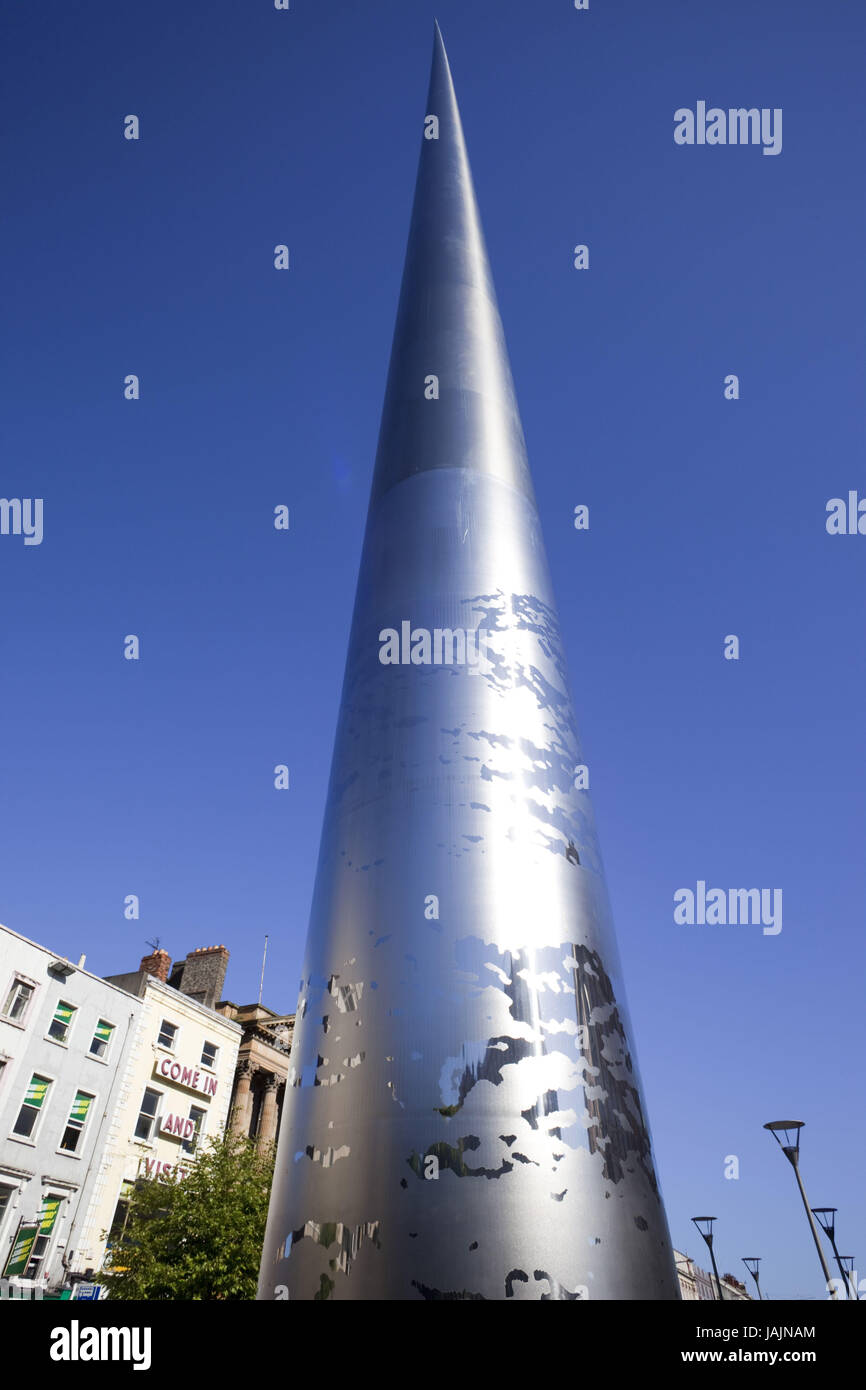 Ireland,Dublin,'The Spire',monument of the light,O'Connell Street Stock ...