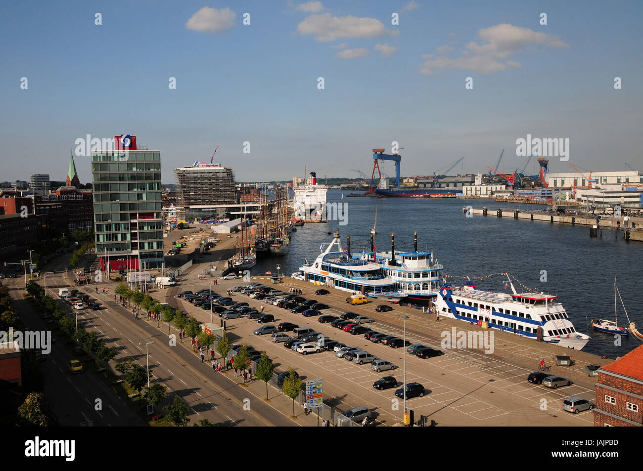 Germany,Schleswig - Holstein,Kiel,town harbour,investor,overview Stock ...