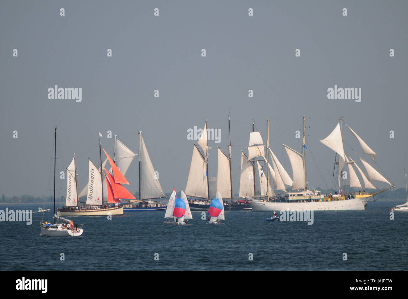 Germany,Schleswig - Holstein,Kiel,Kiel bay,the Baltic Sea,sailboats ...