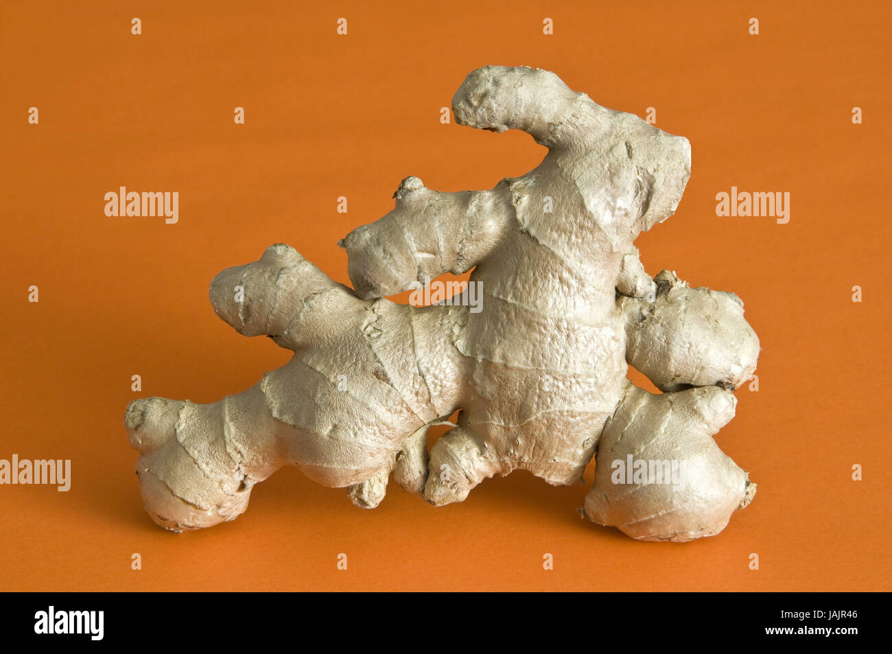 Still life,ginger root,background orange Stock Photo - Alamy