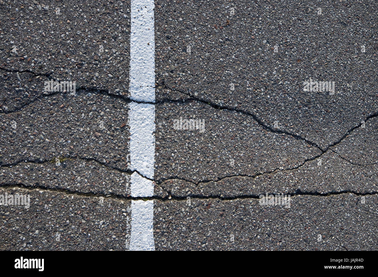 Conception,old asphalt road with selection Stock Photo - Alamy