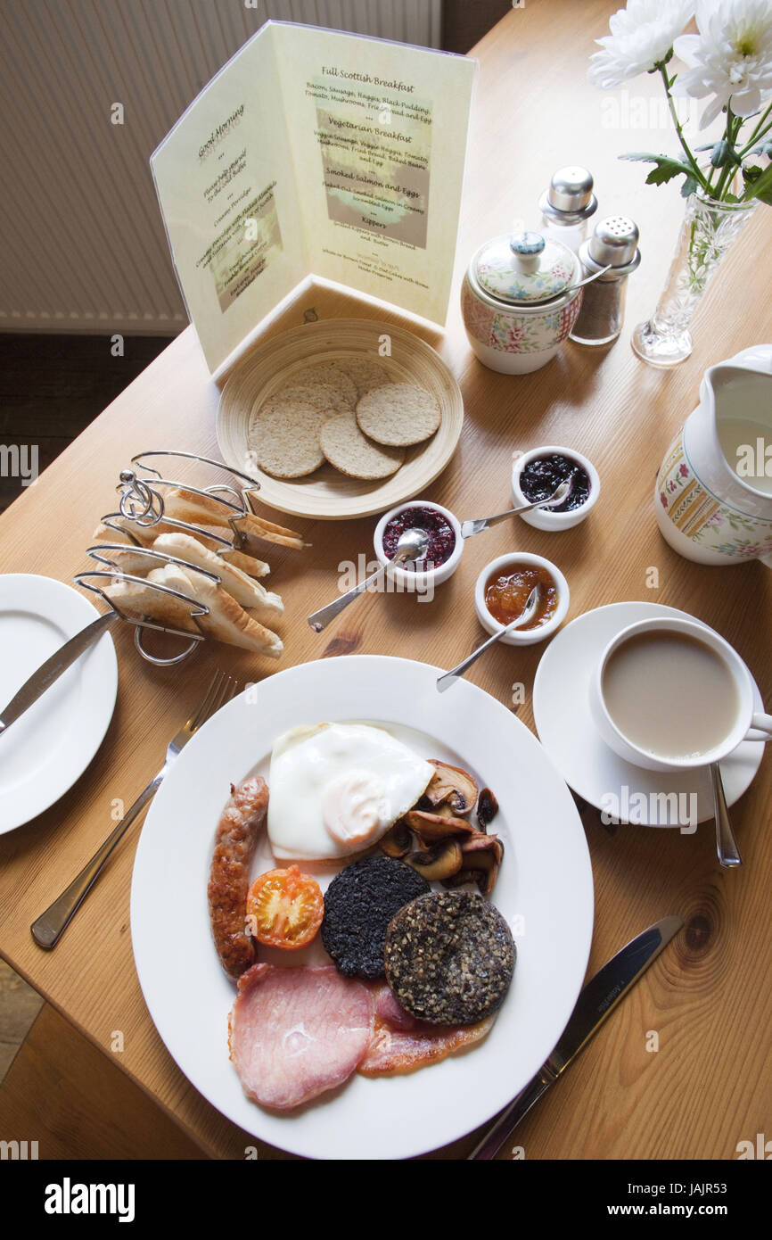 Scotland,traditional Scottish breakfast Stock Photo - Alamy