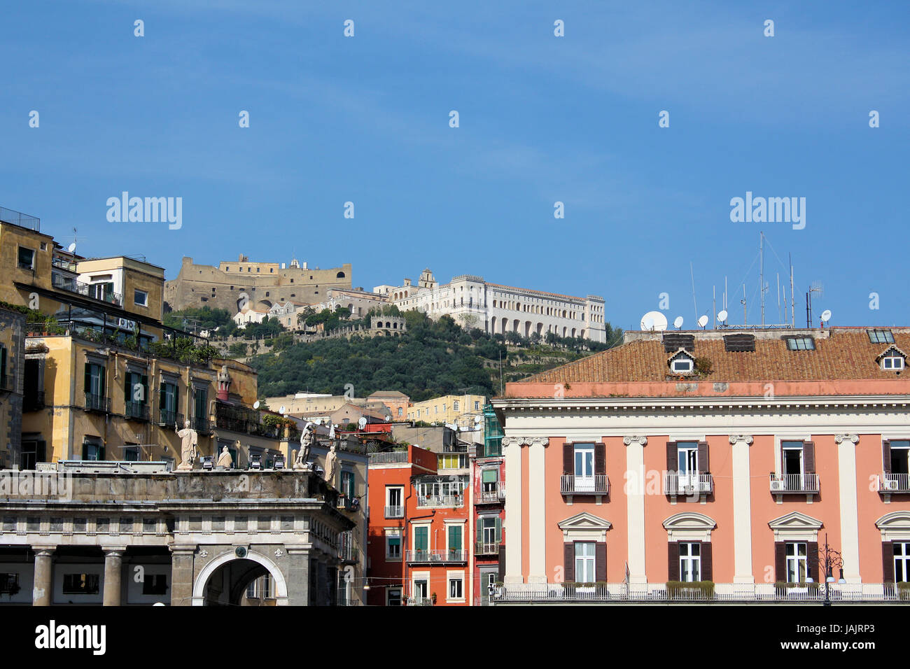 naples with castel san elmo Stock Photo - Alamy