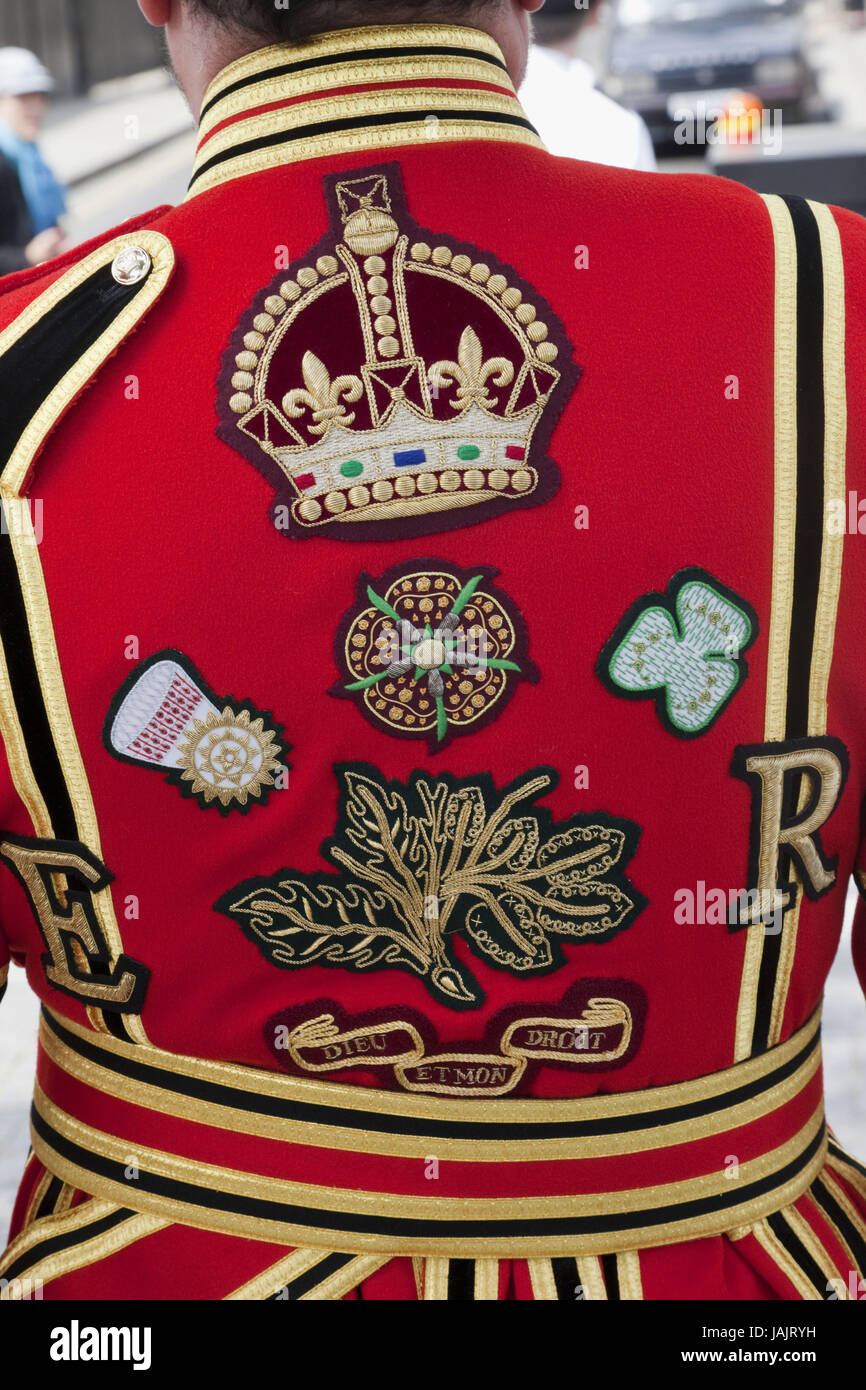 England,London,Tower of London,Beefeater Stock Photo - Alamy
