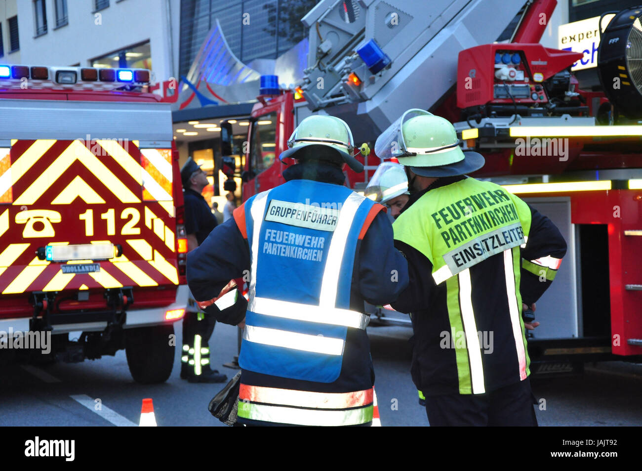 Street,firefighters,entry,fire brigade,fire engines,service vehicles ...