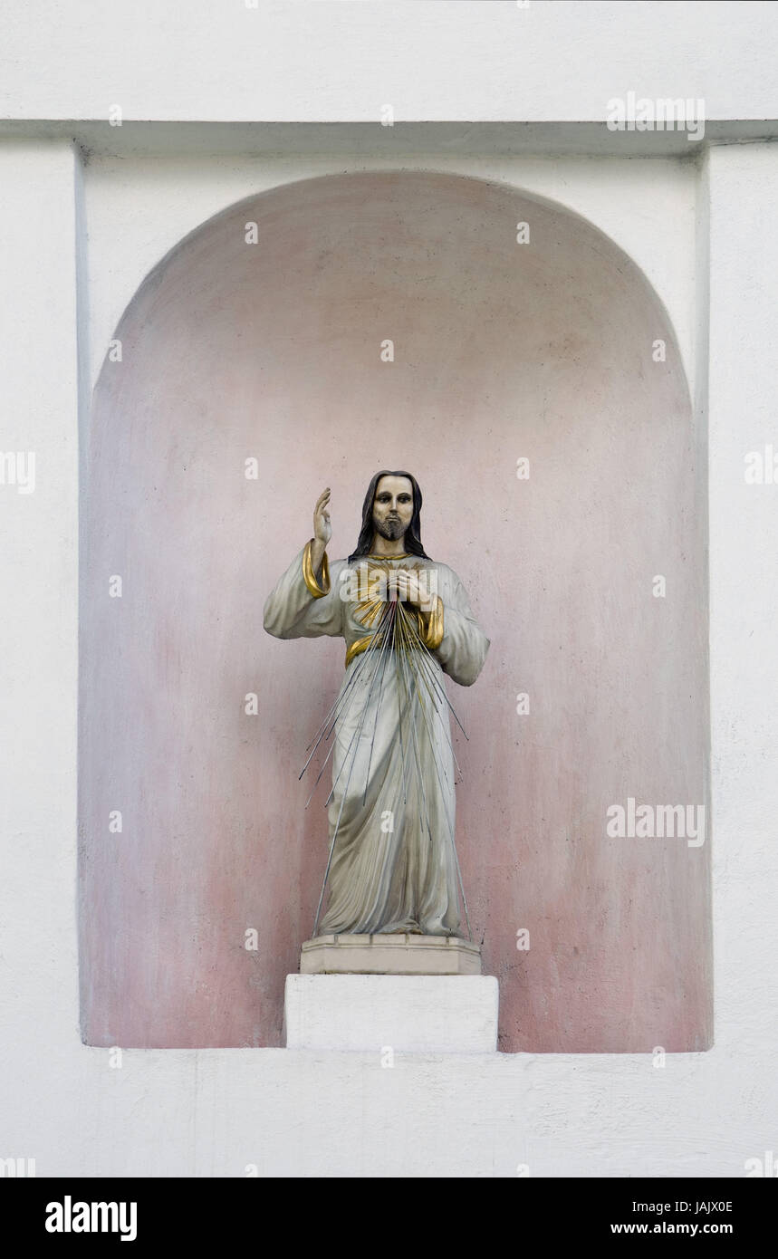 Church,niche,figure of a saint,Vilnius,Lithuania Stock Photo - Alamy