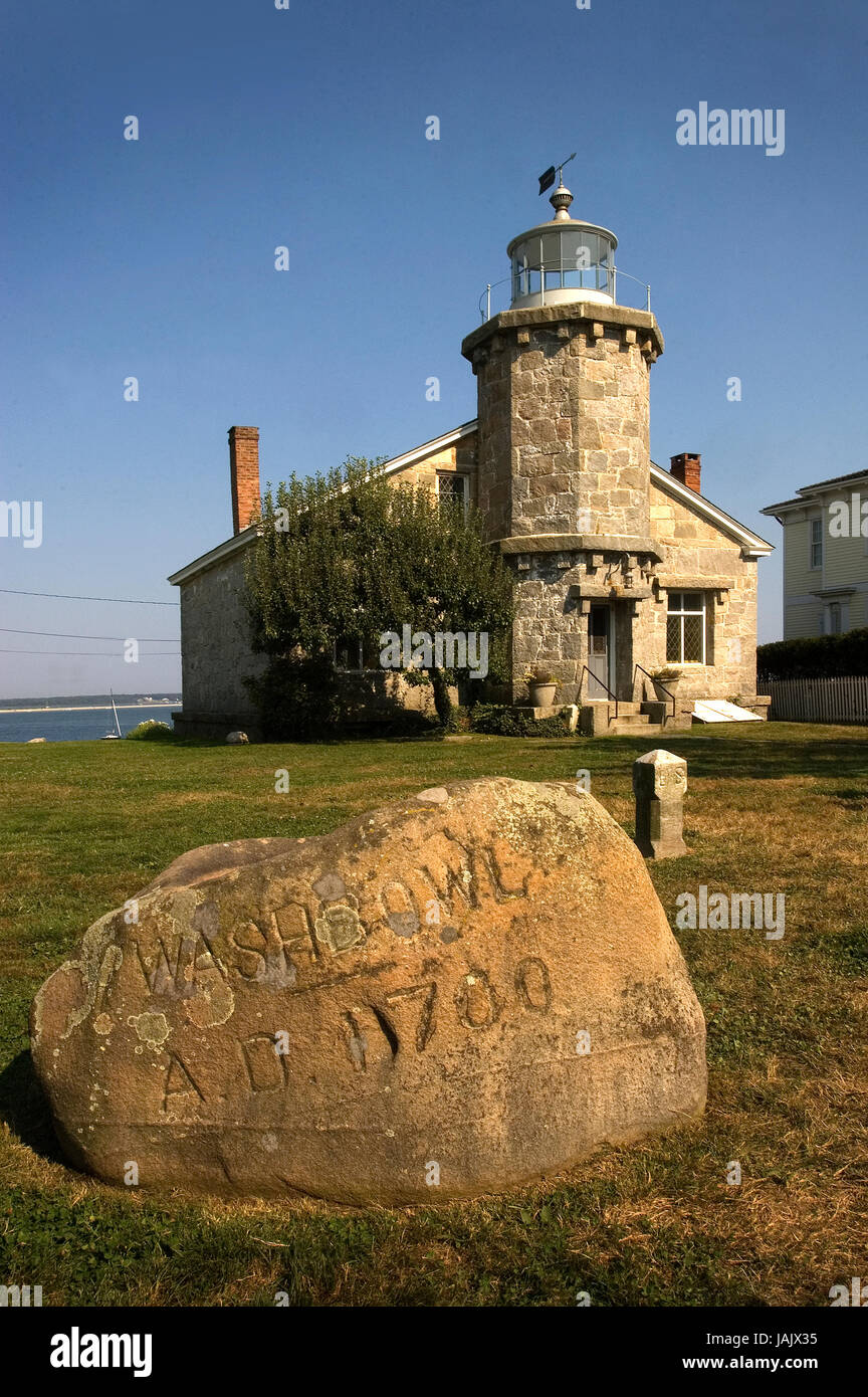 The OLD LIGHTHOUSE MUSEUM - Stonington, Connecticut, USA Stock Photo ...