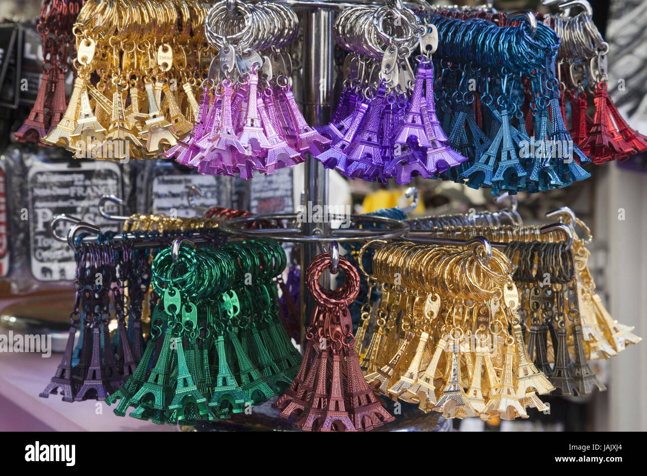 France,Paris,memory,Eiffel Tower as a key fob Stock Photo - Alamy
