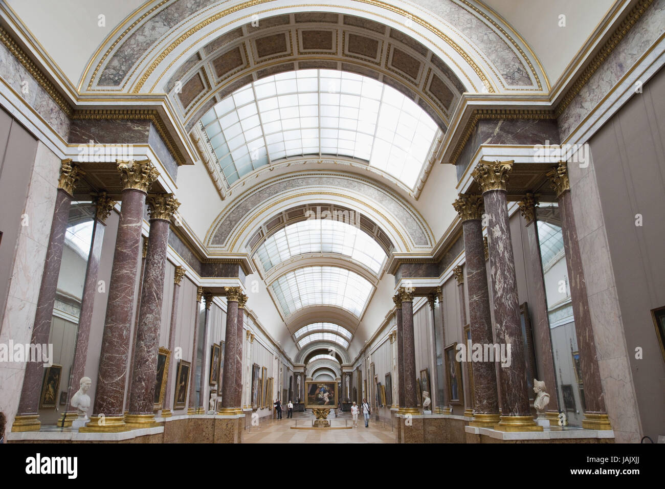 France,Paris,Louvre,gallery in the Denon wing Stock Photo - Alamy