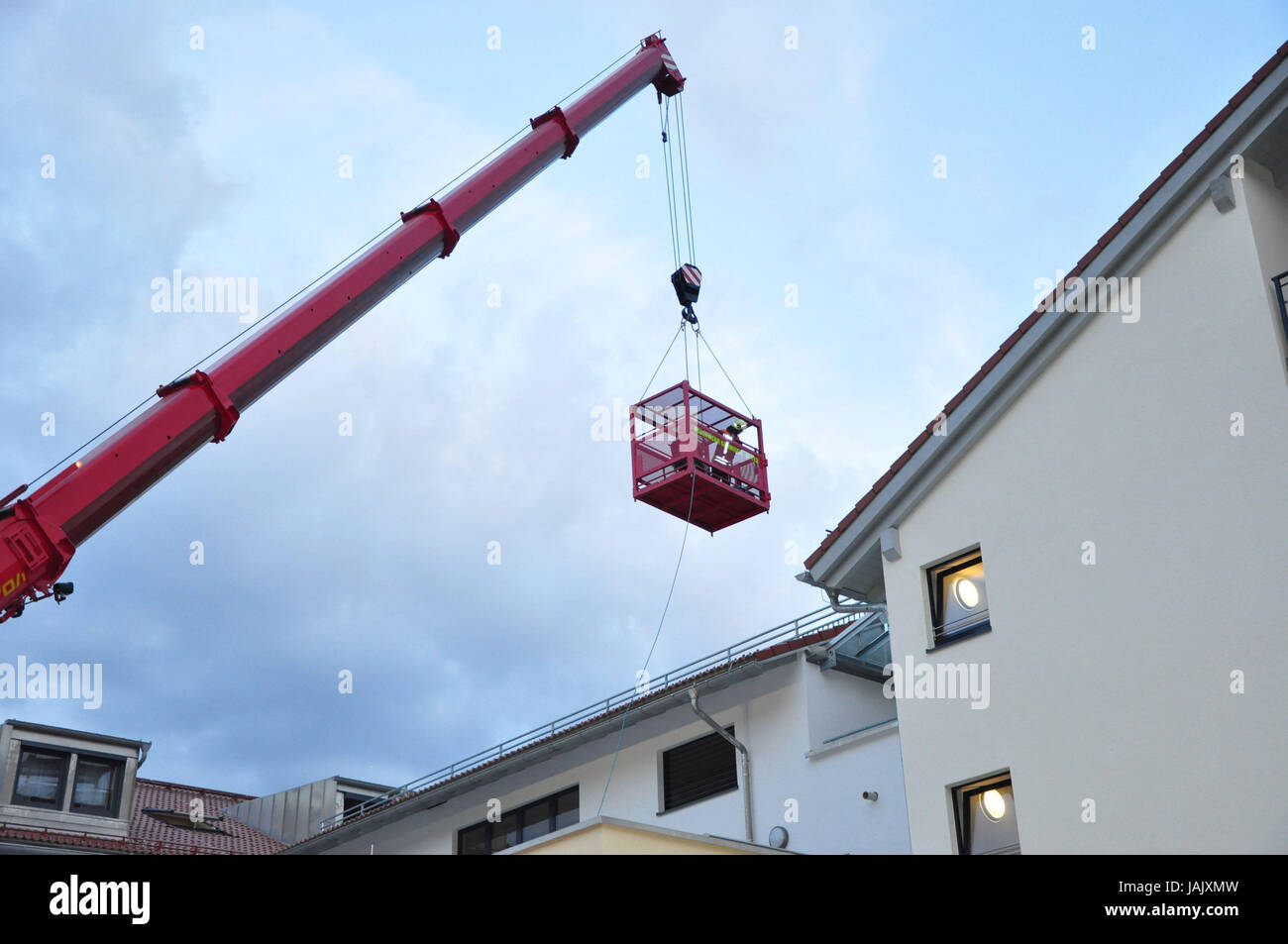 Building,fire crane,mountain basket,fire brigade,rescue,delete,fire ...