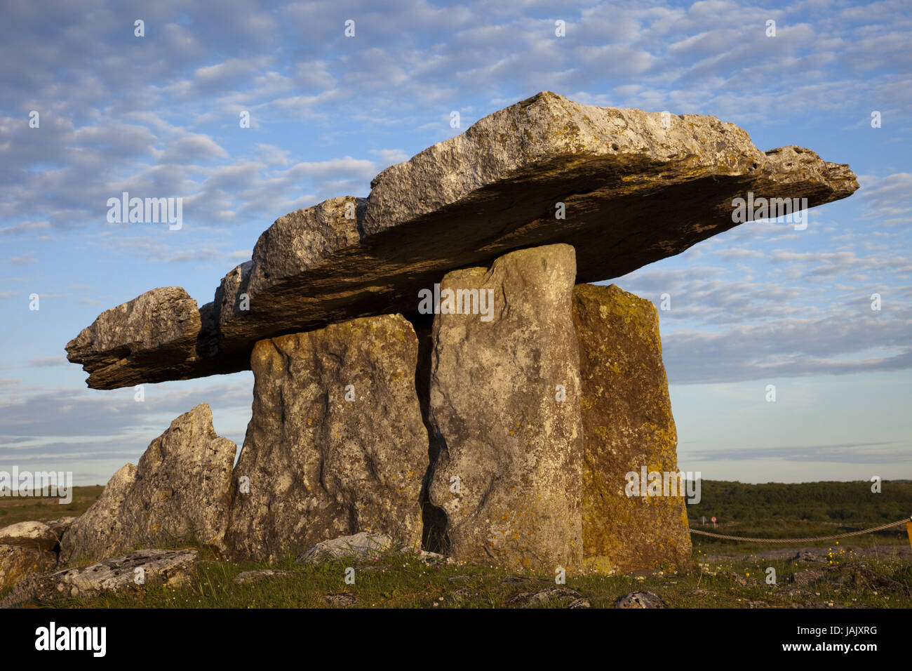 Ireland,county Clare,Burren,karstland,Poulnabrone dolmens Stock Photo ...
