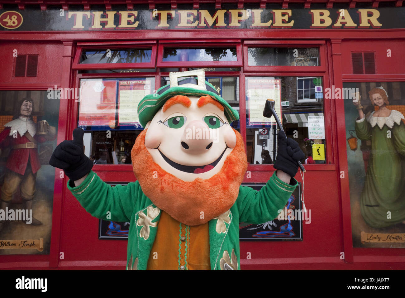 Ireland,Dublin,The Temple bar,outside,goblin character Stock Photo - Alamy