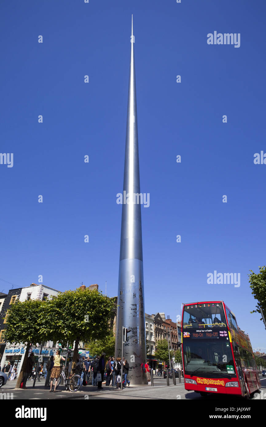 Ireland,Dublin,'The Spire',monument of the light,O'Connell Street Stock ...