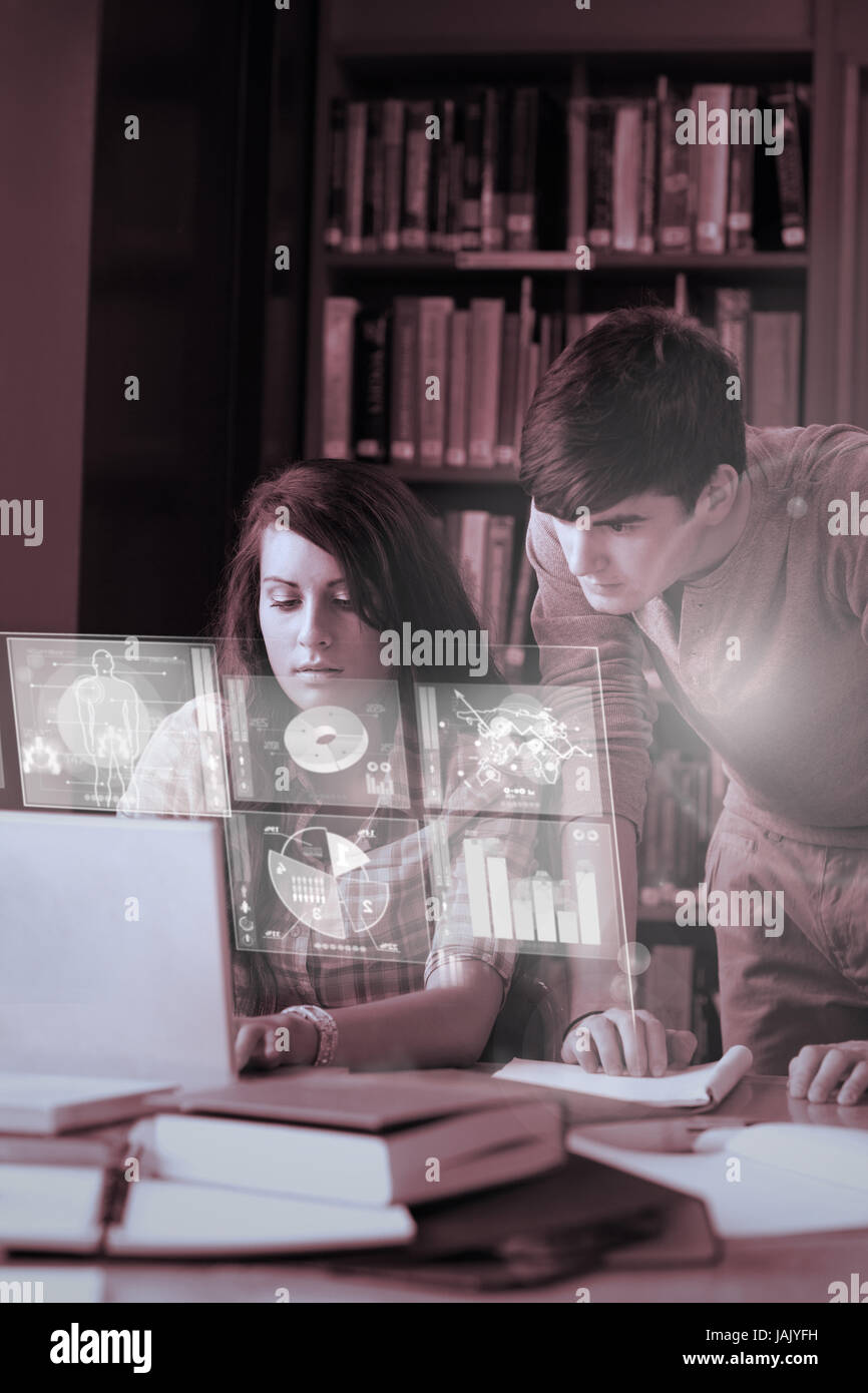Focused college students analysing hi-res stock photography and images ...