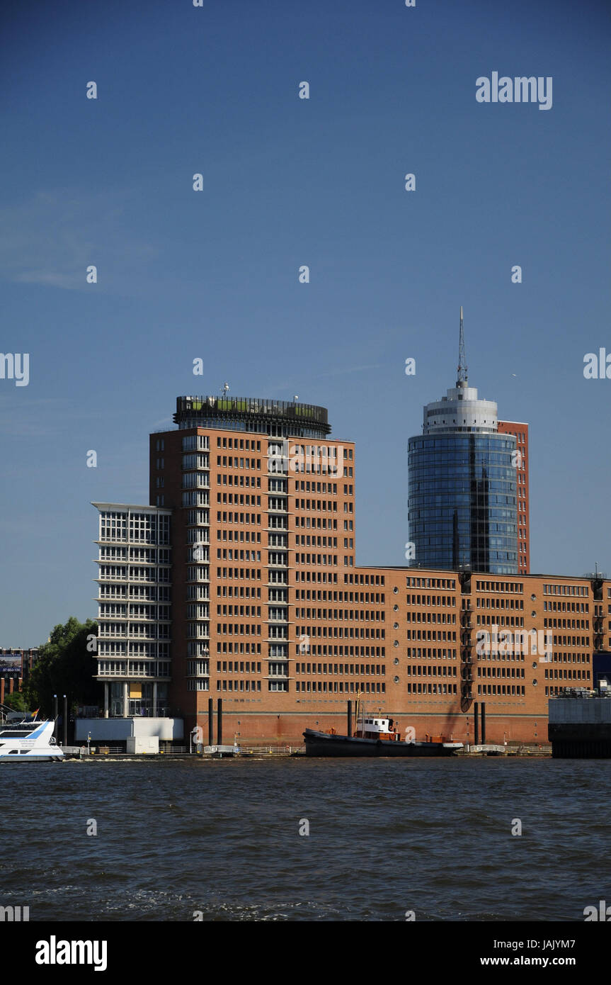 Germany,Hamburg,the Elbe,hotel complex,Hanseatic town,town,harbour city ...