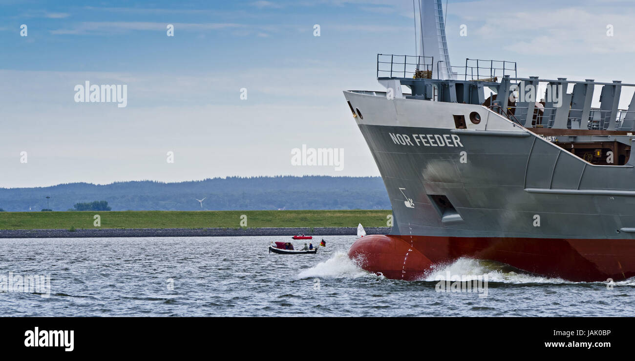 Germany,Hamburg,the Elbe,container ship Stock Photo - Alamy