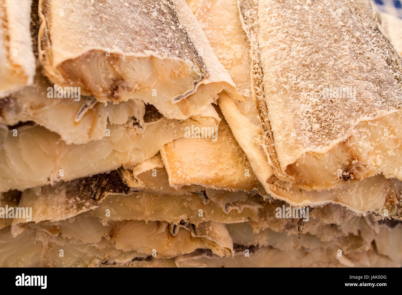 A pile of salted dried fish Stock Photo - Alamy