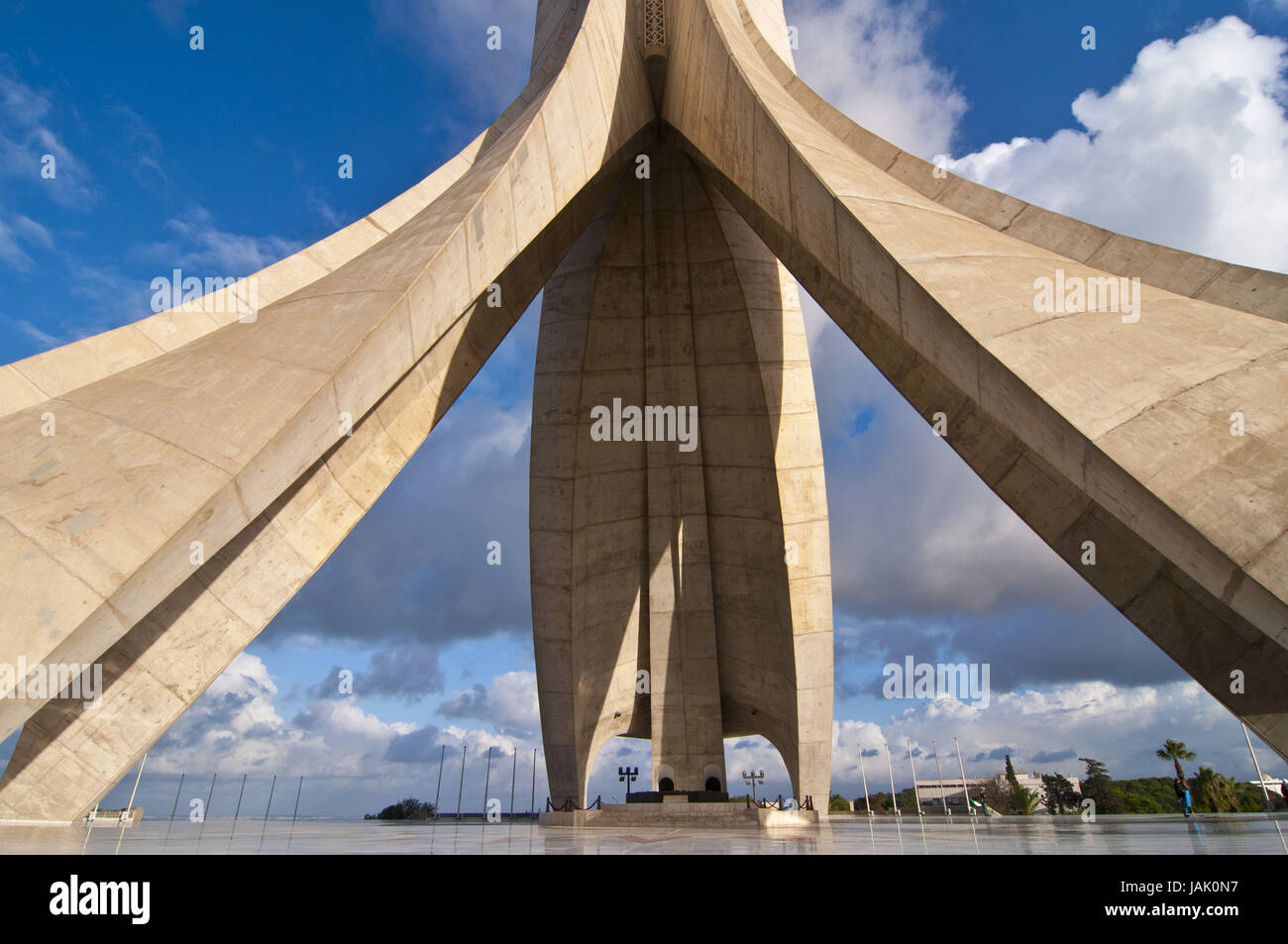 The martyr monument in Algiers,capital of Algeria,Africa Stock Photo ...