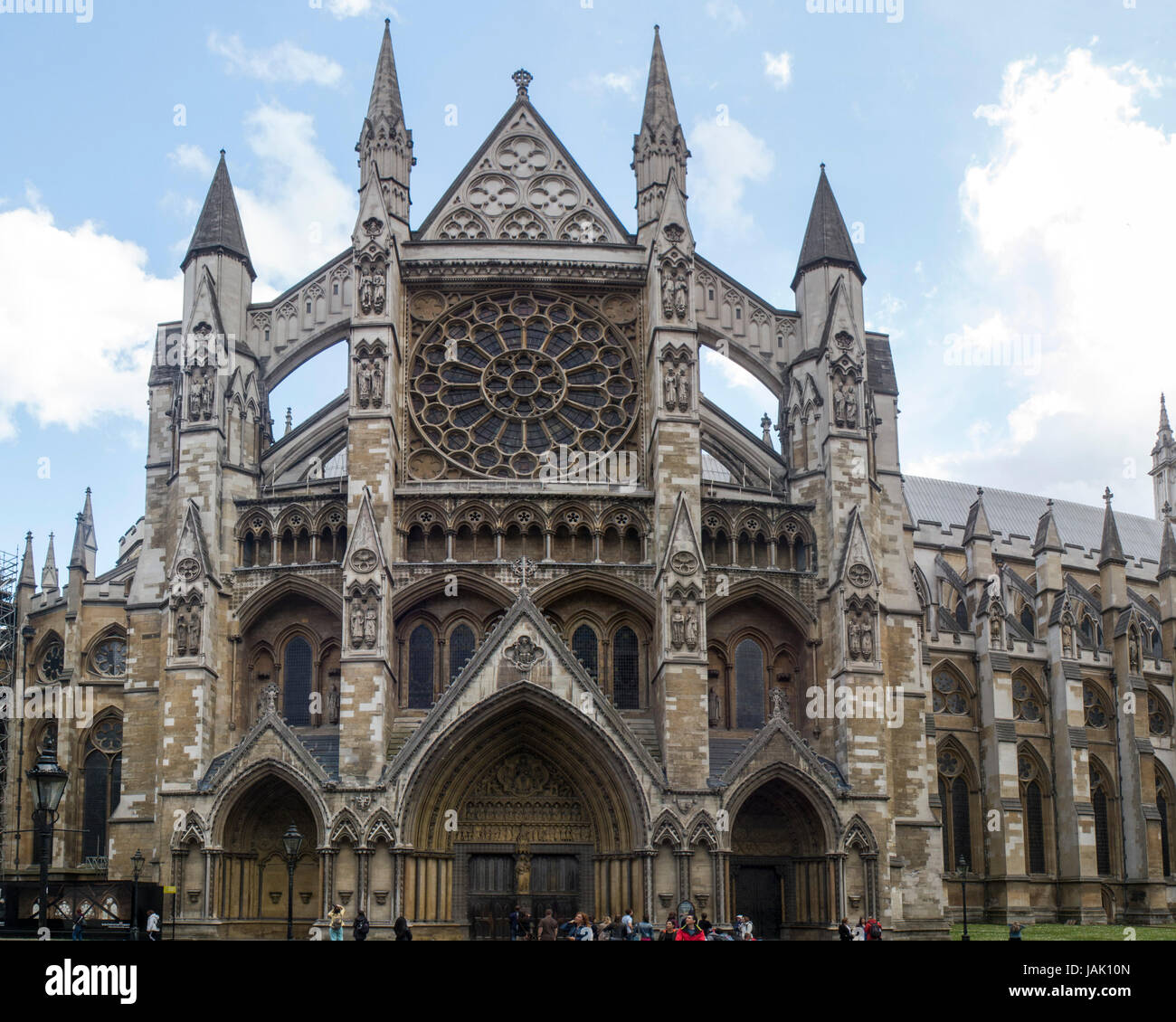 North Entrance of Westminster Abbey; composite image Stock Photo - Alamy