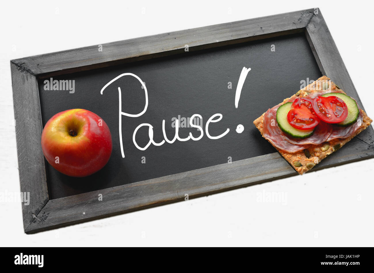Pause Tafel Schule Frühstück Stock Photo - Alamy