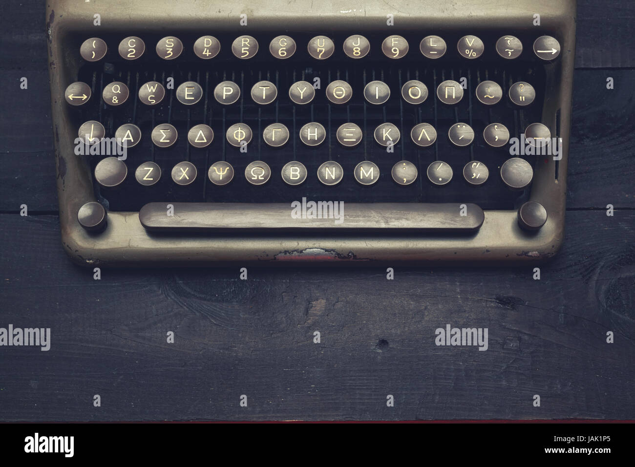 Old vintage typewriter closeup photo Stock Photo - Alamy
