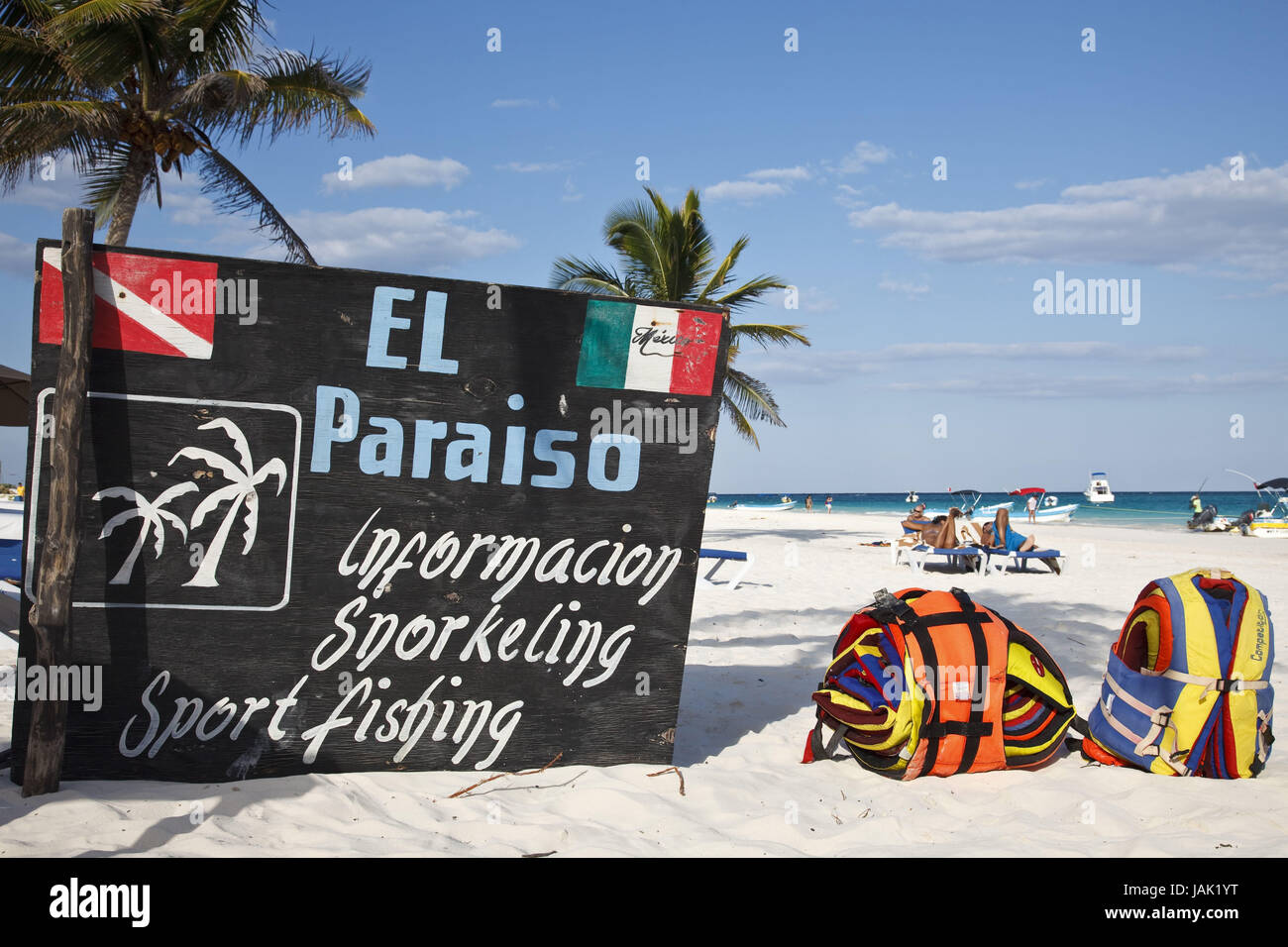 Mexico,Qunitana Roo,Tulum,Riviera Maya,beach,sea,sign Stock Photo - Alamy