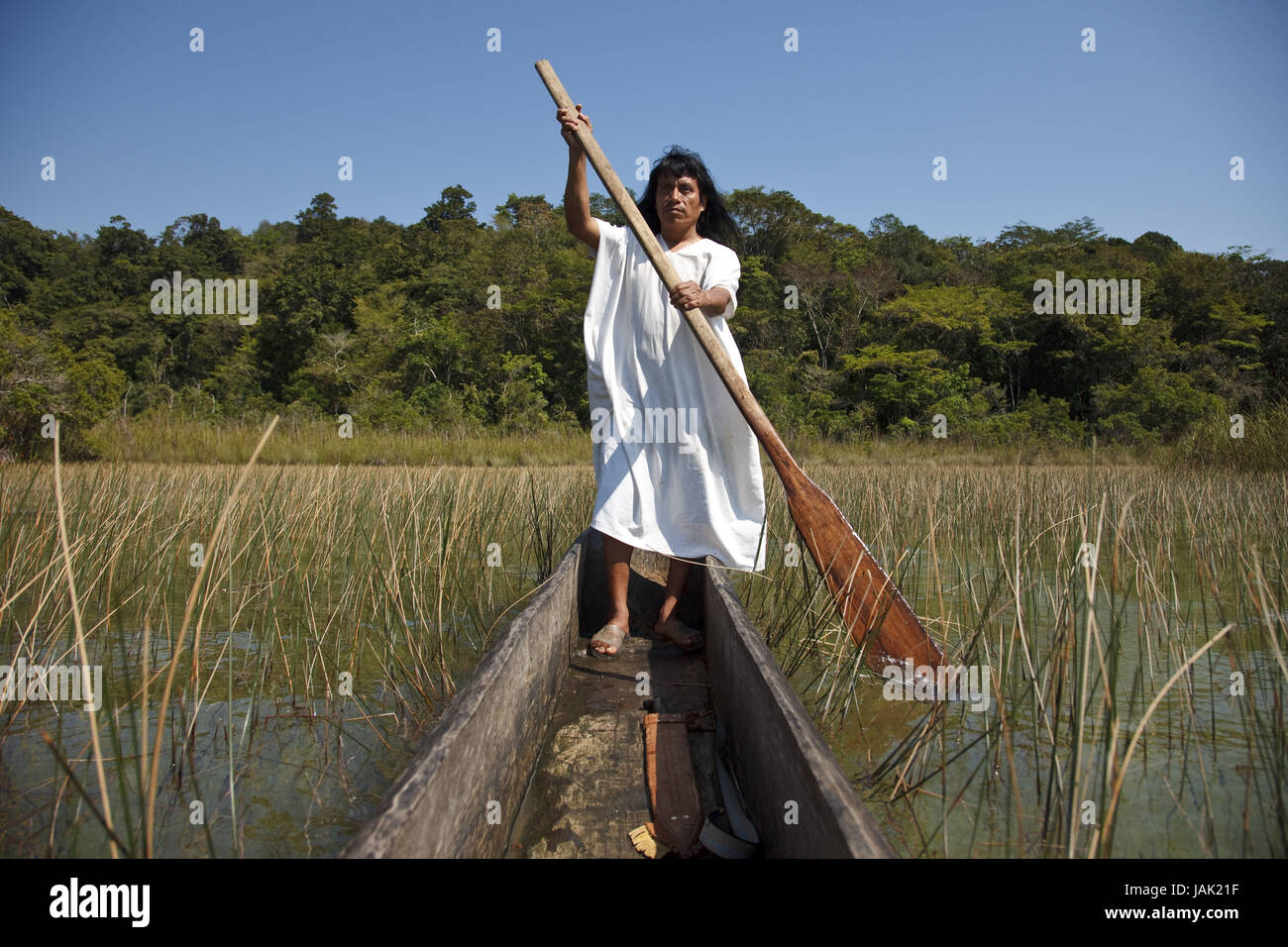 Maya canoe mexico hi-res stock photography and images - Alamy