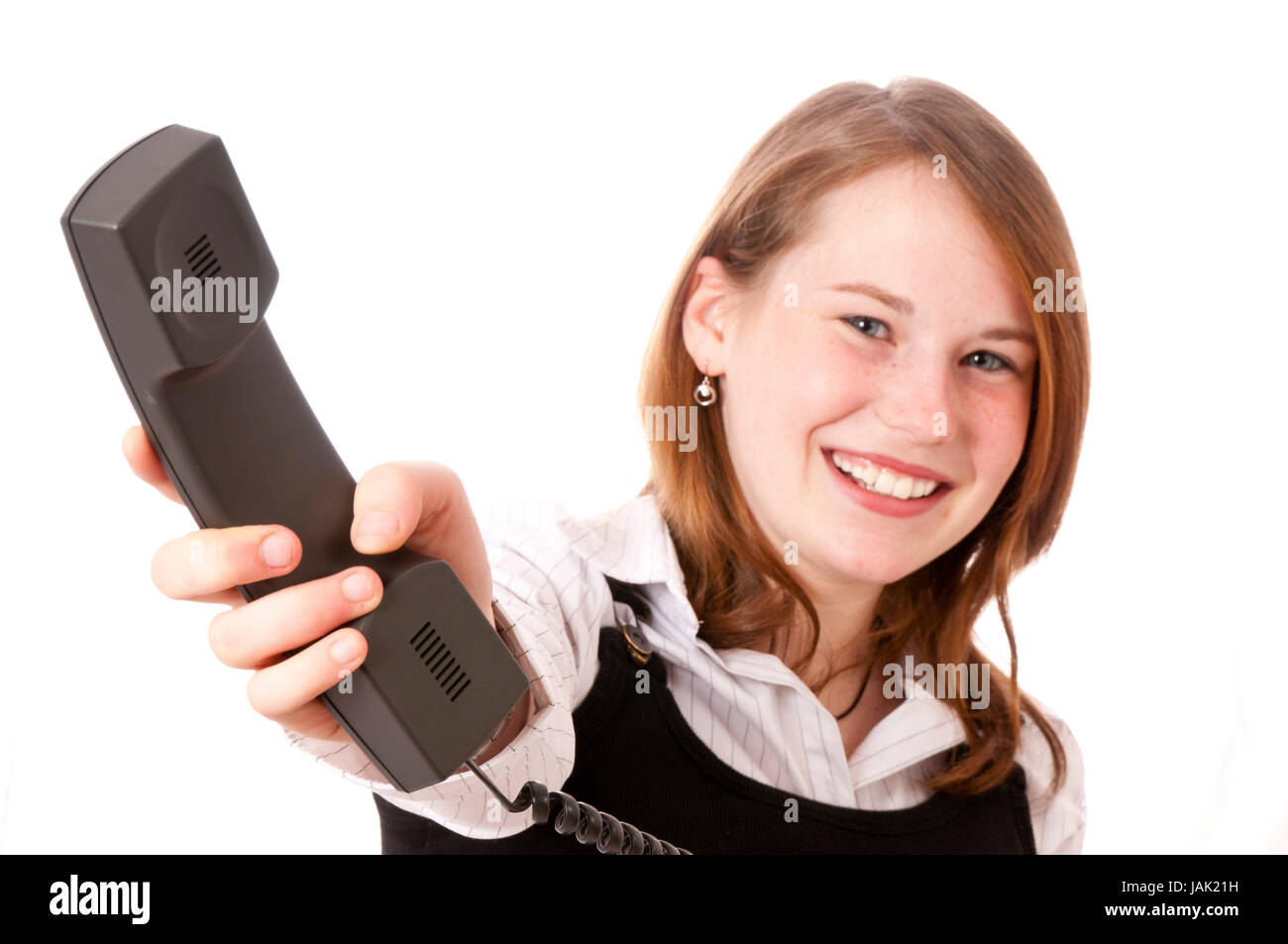 Junge mädchen sprechen hi-res stock photography and images - Alamy