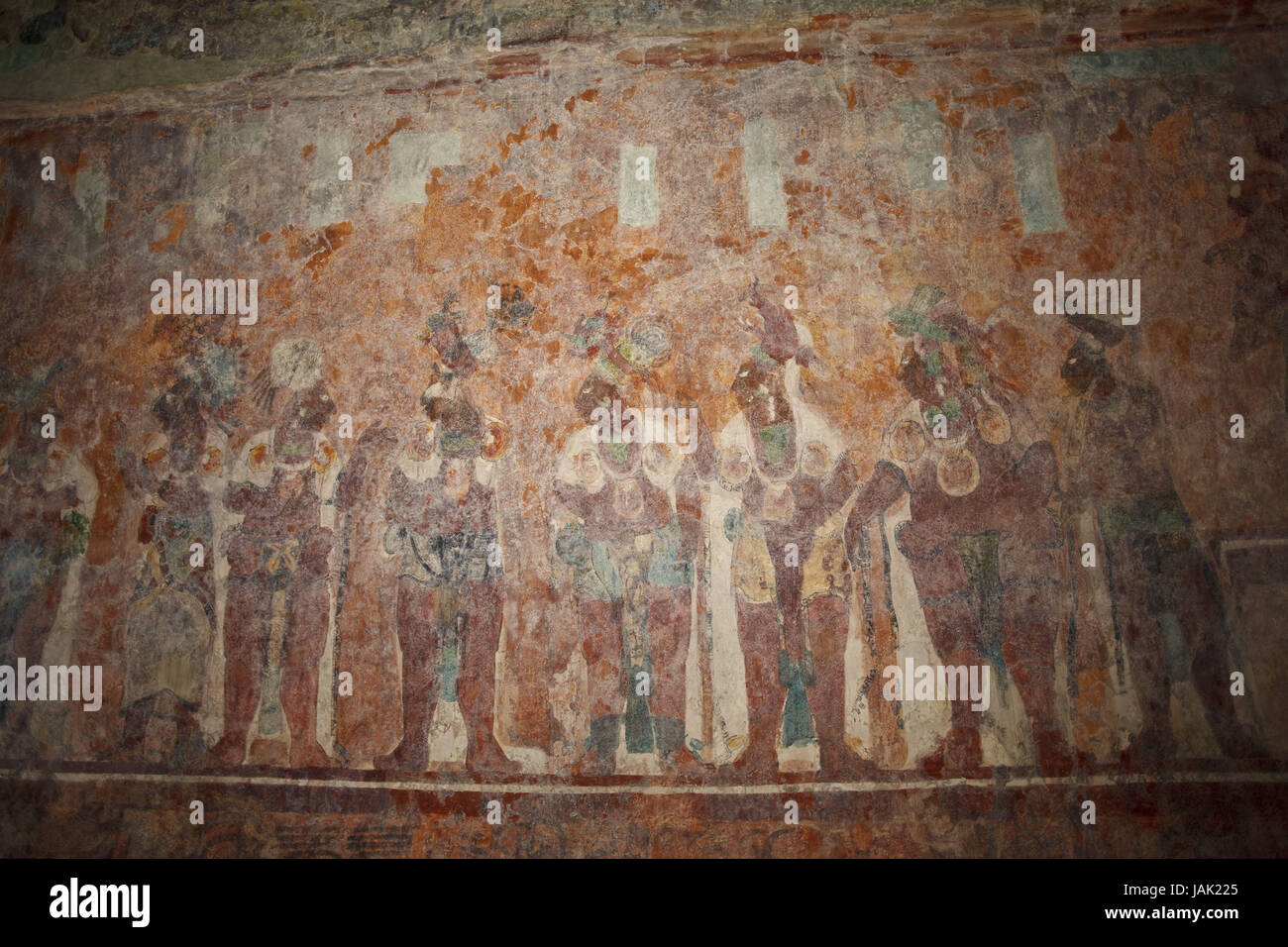 Mexico,Chiapas,Bonampak,ruins,Maya,building of the paintings Stock ...