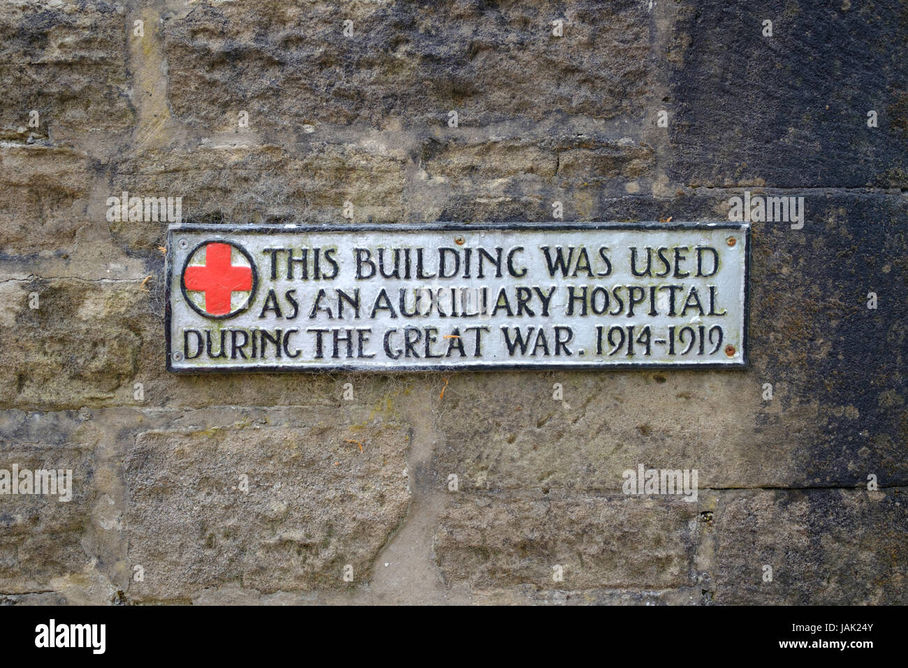 Hospital Sign, Great War, 1914, 1919, Longshaw Estate, Peak District ...