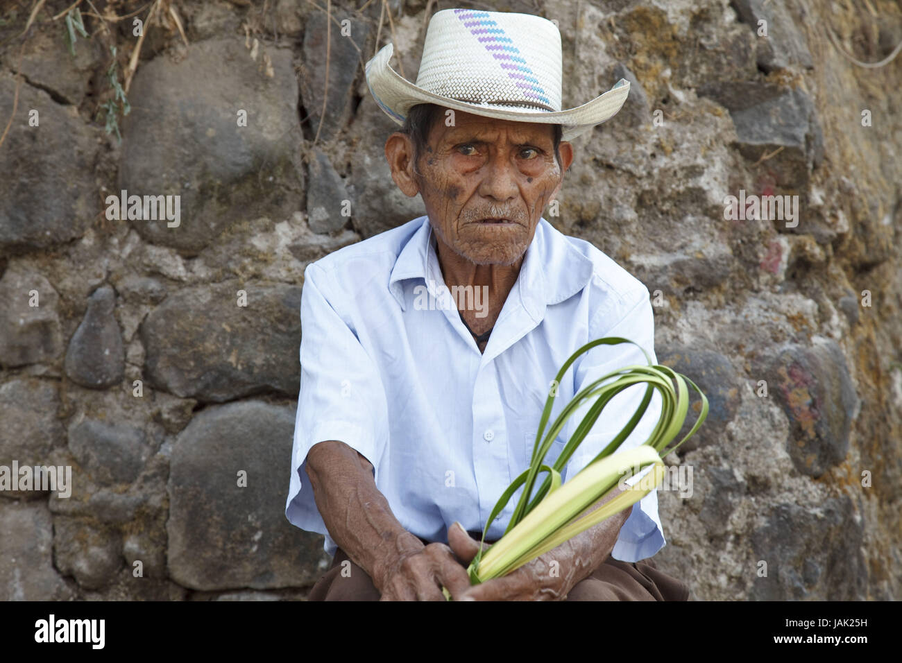 El Salvador,Panchimalco,Palm Sunday,man,procession Stock Photo - Alamy