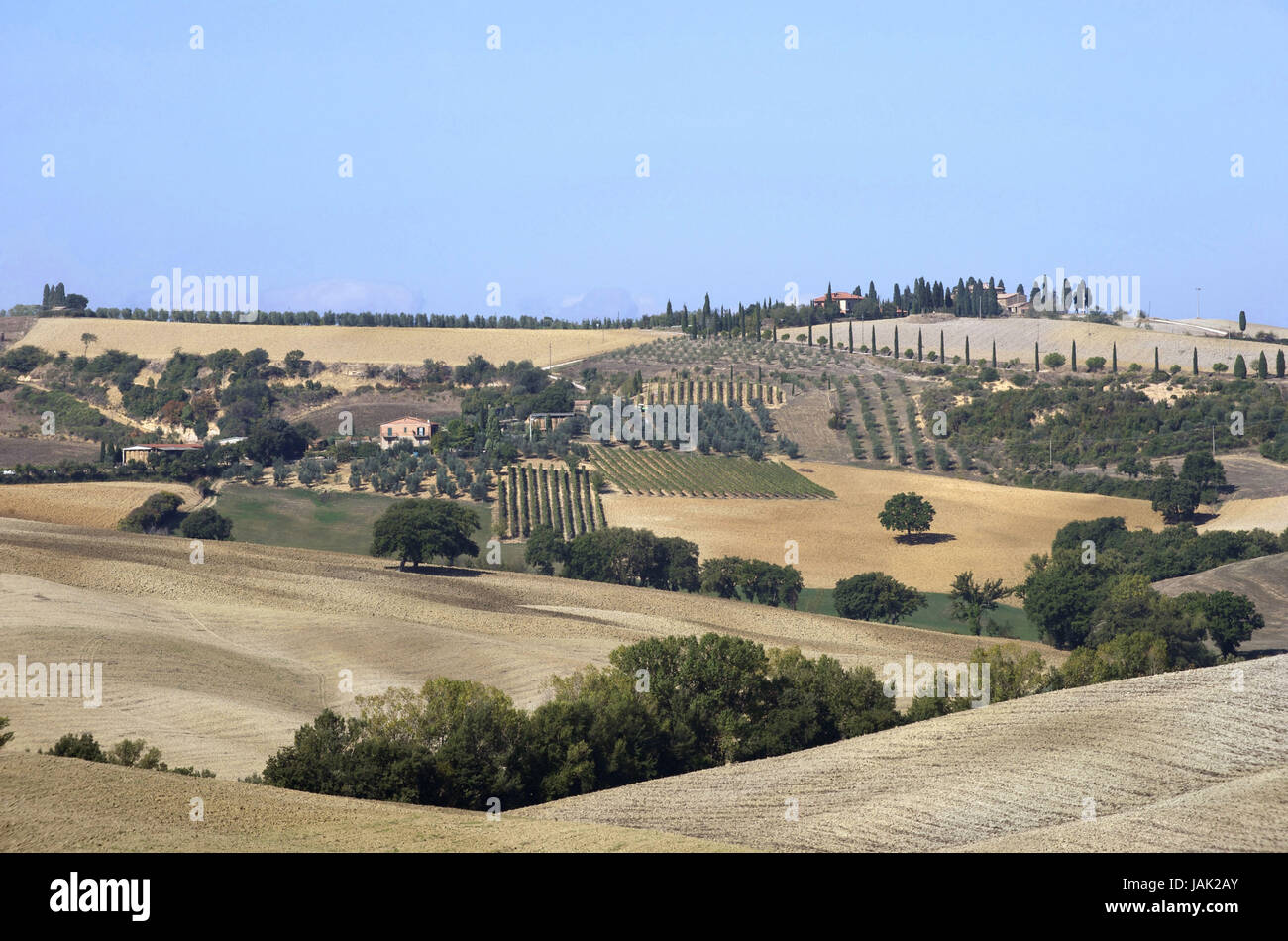 Italy,Europe,Tuscany,view about the scenery of Val d'Orcia Stock Photo ...