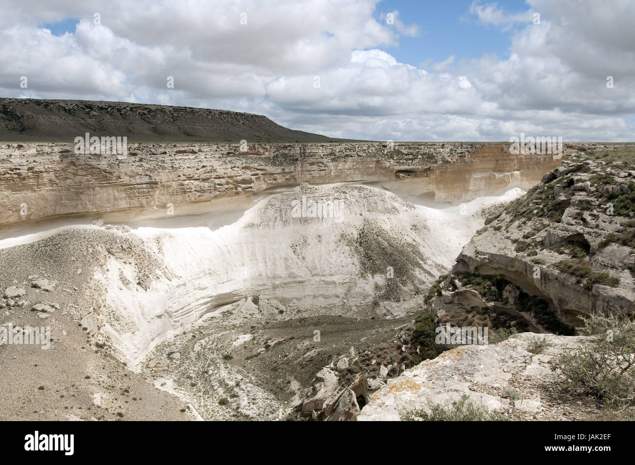 Kazakhstan,chalk canyon of Kapamsaj Stock Photo - Alamy