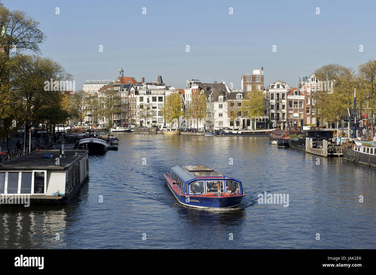 Holland,the Netherlands,Amsterdam,tourist boot on the way Stock Photo ...