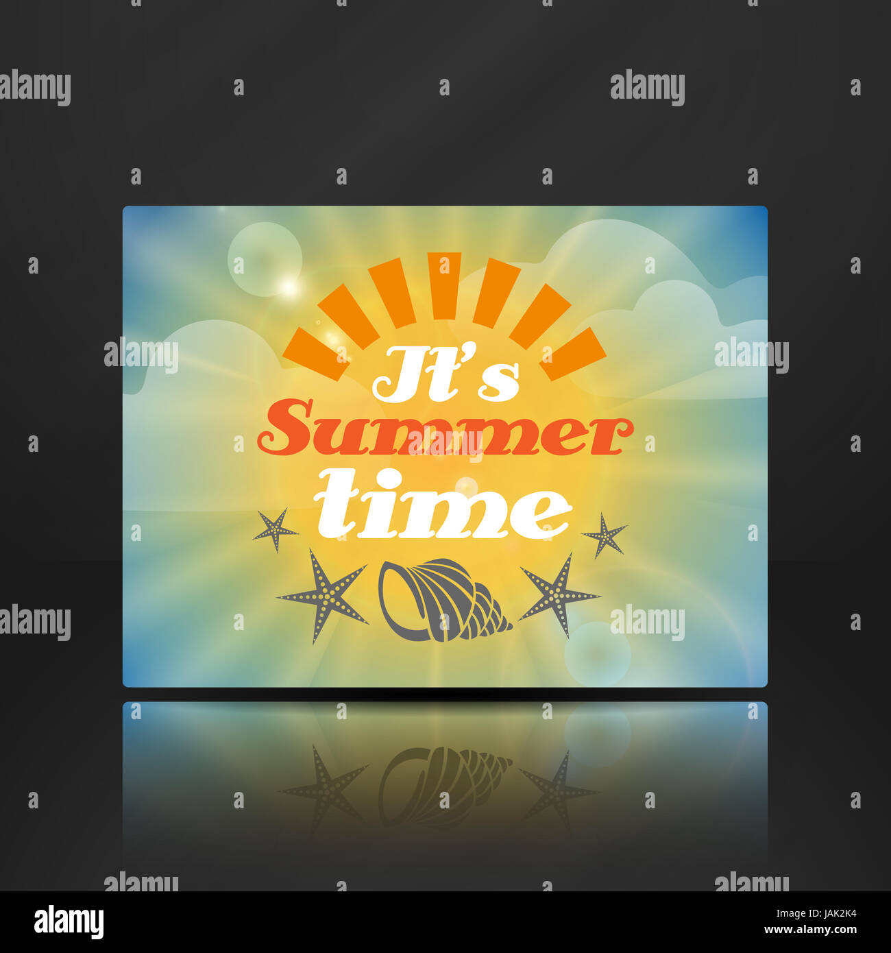 It’s Summer Time. Vector Illustration. Eps 10 Stock Photo - Alamy