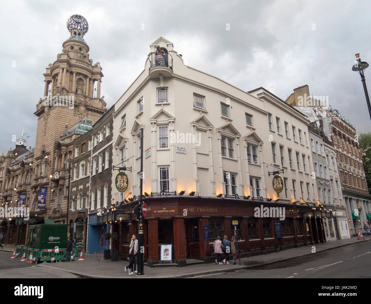 The Chandos Pub; St Martins Place; London Stock Photo - Alamy