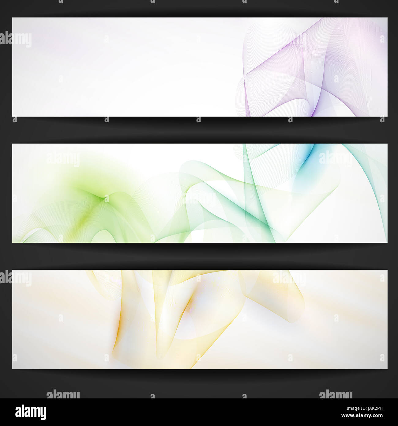 Abstract Smoke Banner. Vector illustration. Eps 10 Stock Photo - Alamy