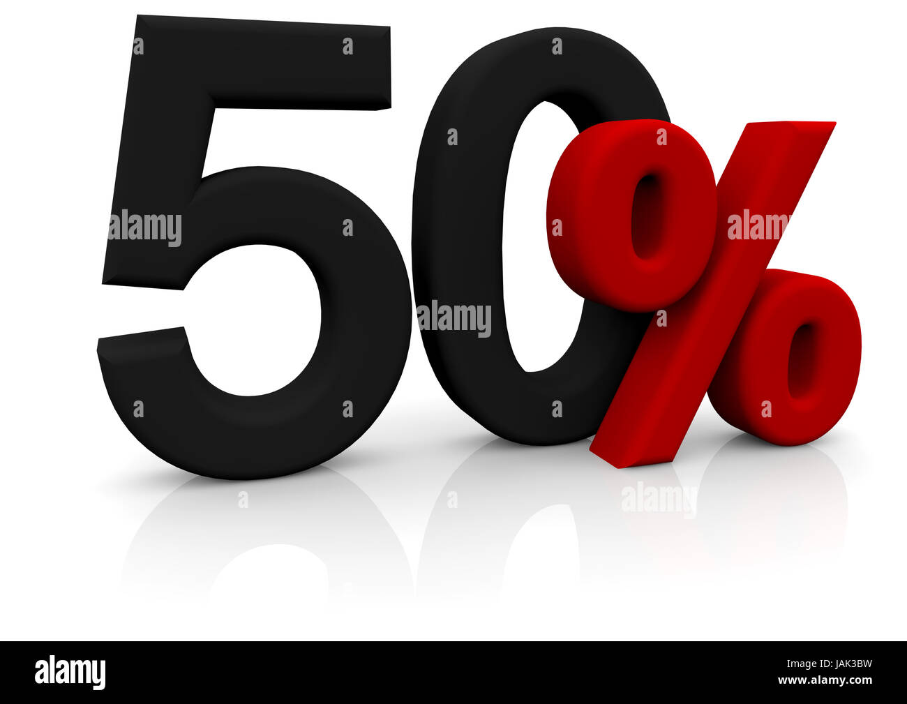 a percentage sign with the number fifty Stock Photo - Alamy