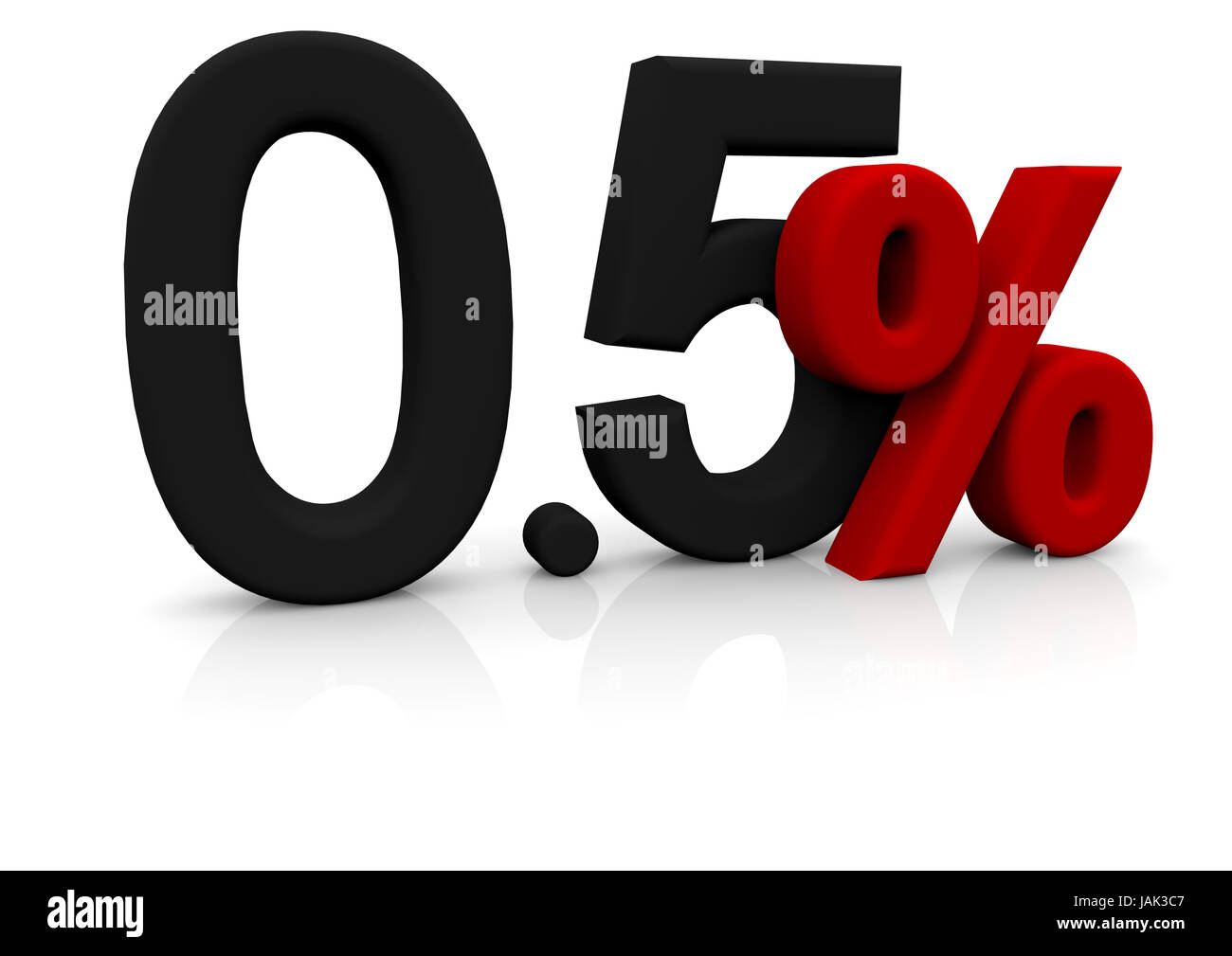 a percentage sign with the number zero point five Stock Photo - Alamy