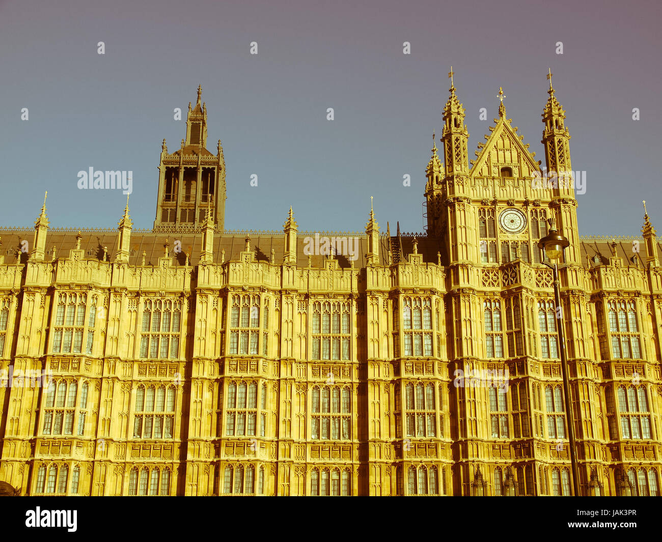 Vintage look Houses of Parliament Westminster Palace London gothic ...